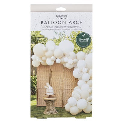 Ginger Ray - Balloon Arches - White & Cream – No.14 Ampthill